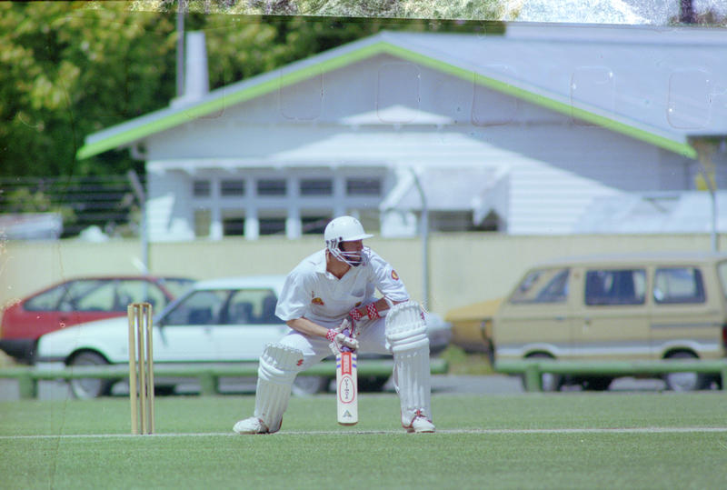 Cricket Player Blair Pocock, McLean Park, Napier - MTG Hawkes Bay