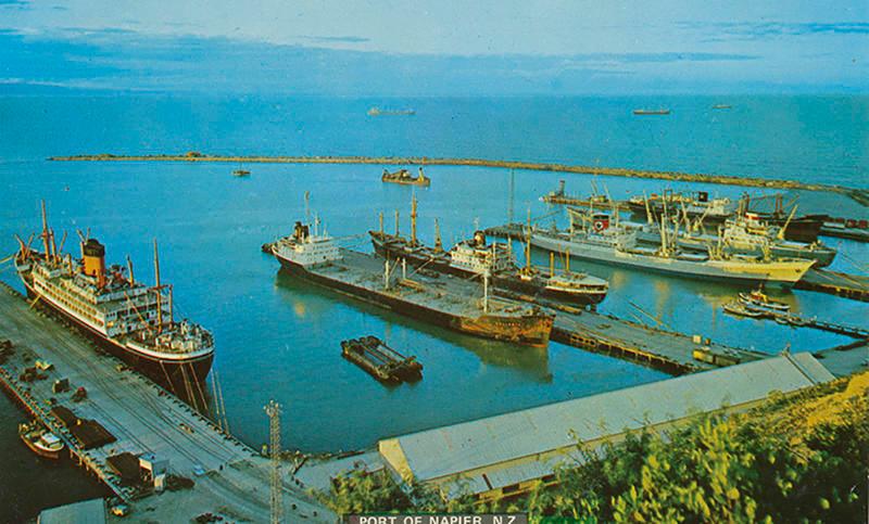 Postcard, Port of Napier, New Zealand - MTG Hawkes Bay