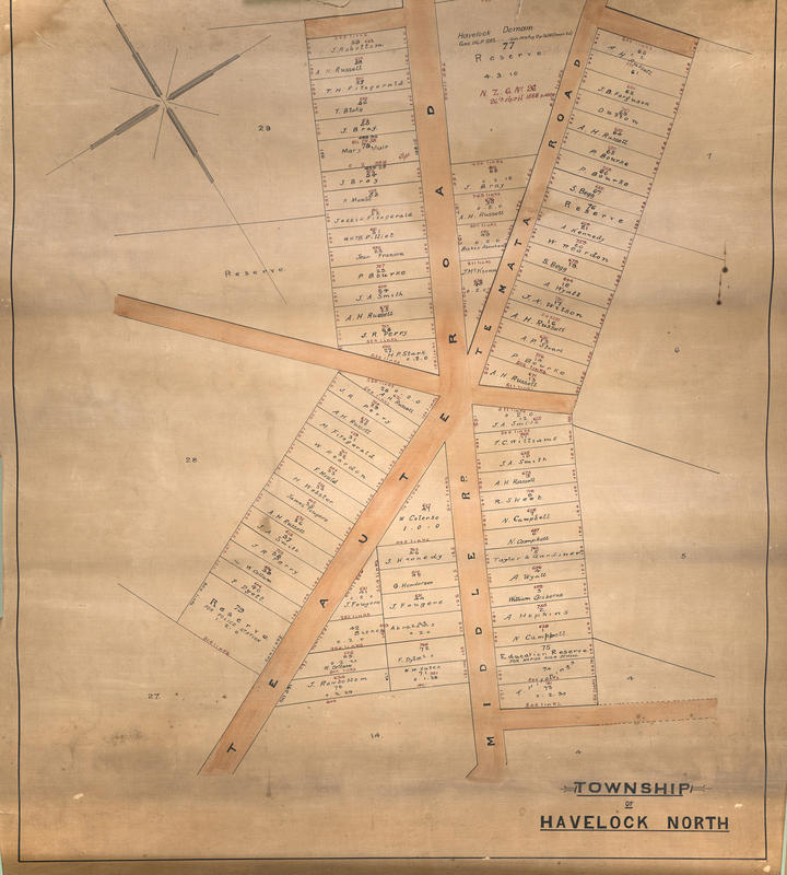 Cadastral map, Township of Havelock North - MTG Hawkes Bay
