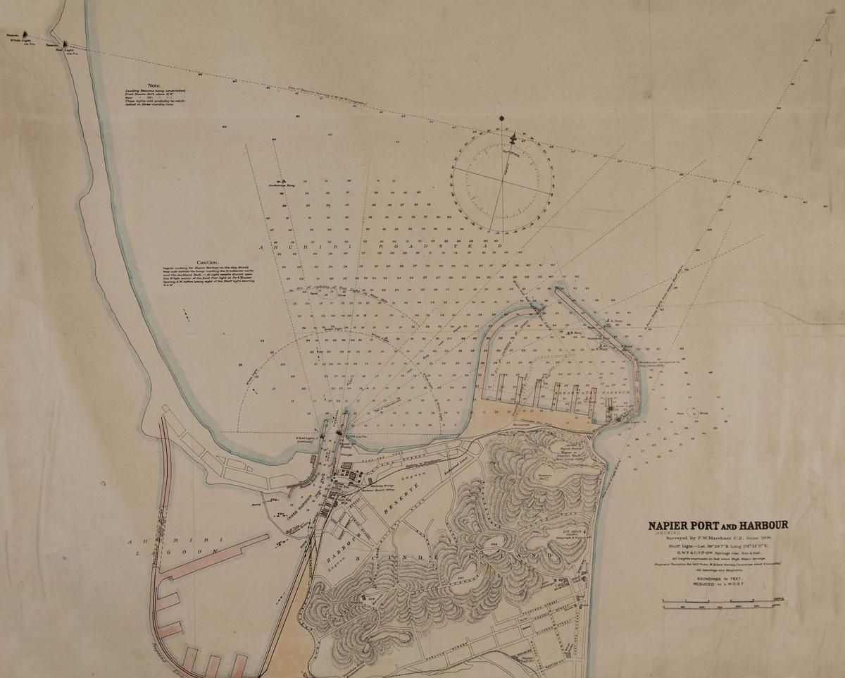 Map, Napier Harbour - MTG Hawkes Bay