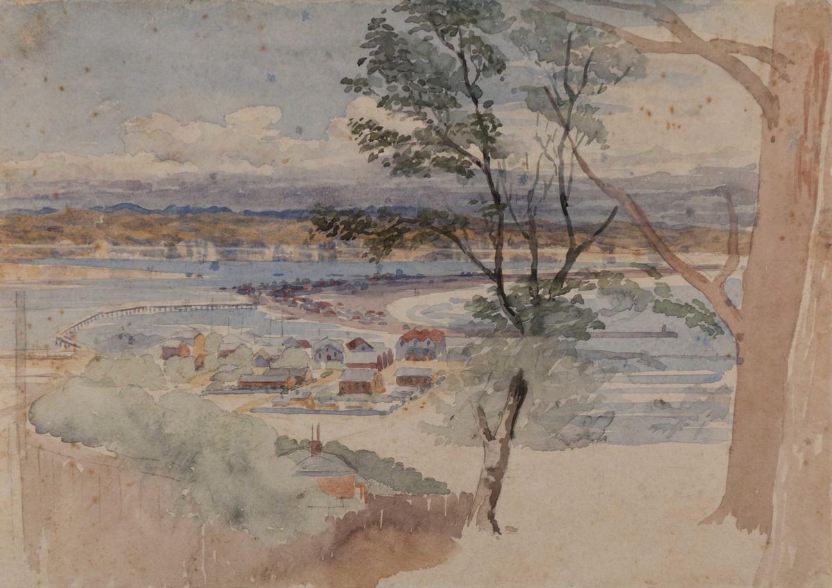 View from Napier Hospital Looking Across West Quay to Inner Harbour and ...