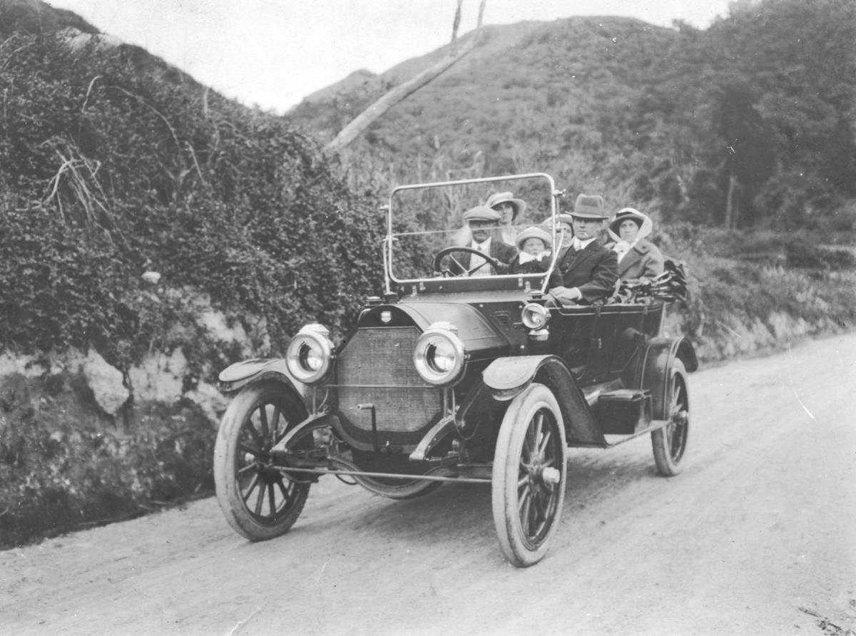 Motor car on road to Tangoio Falls - MTG Hawkes Bay